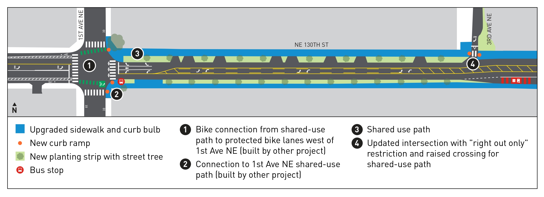 Multi-modal Improvements West of 130th Station – Seattle Transit Blog